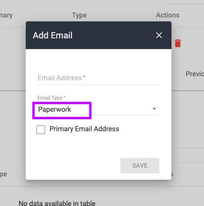 Paperwork Emails on Companies – Alloc8